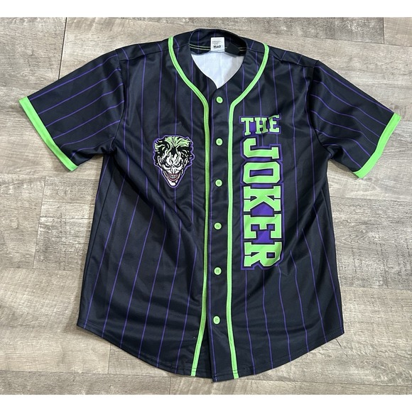 Batman | Shirts | Batman Joker Baseball Jersey Shirt Mens Medium ...
